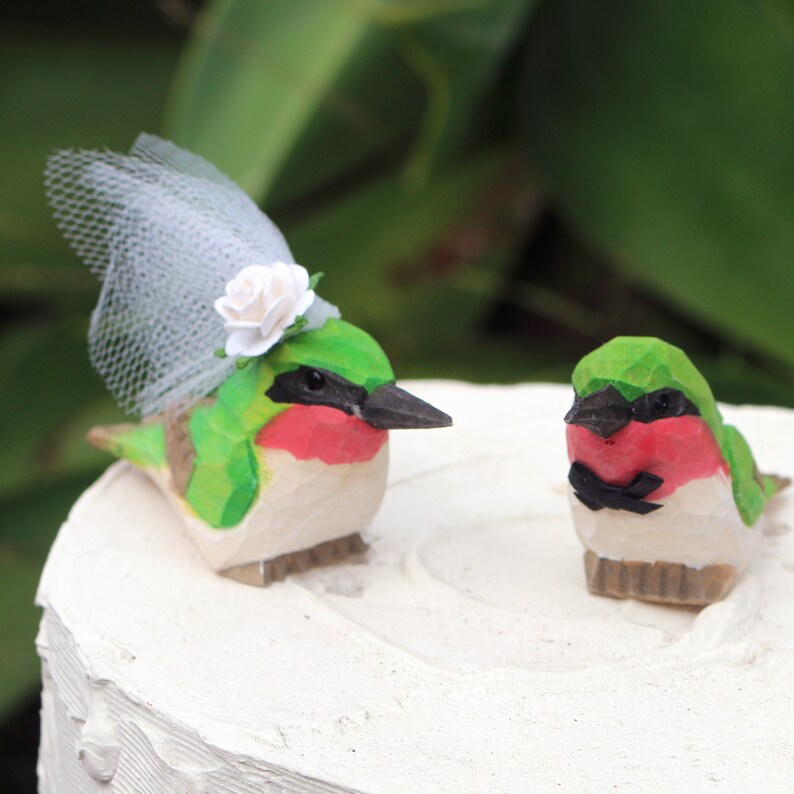 Hummingbird Wedding Cake Topper: Bride & Groom Love Bird Cake - Etsy