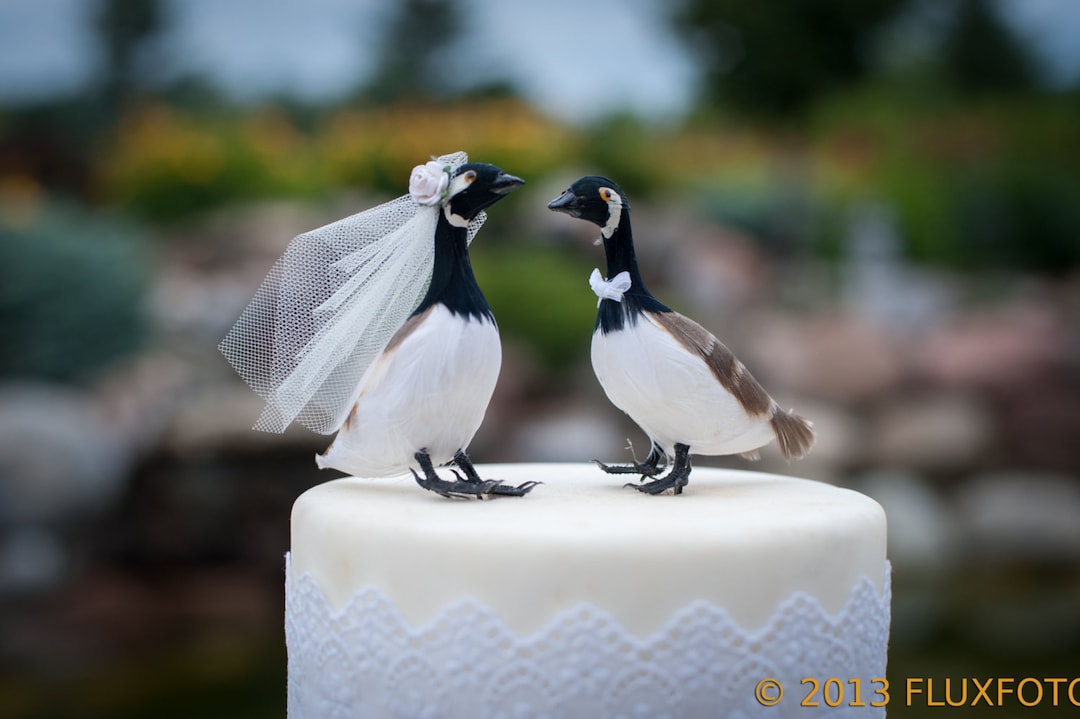 Canada Goose Cake Topper for Rustic Lake Cabin Wedding - Etsy