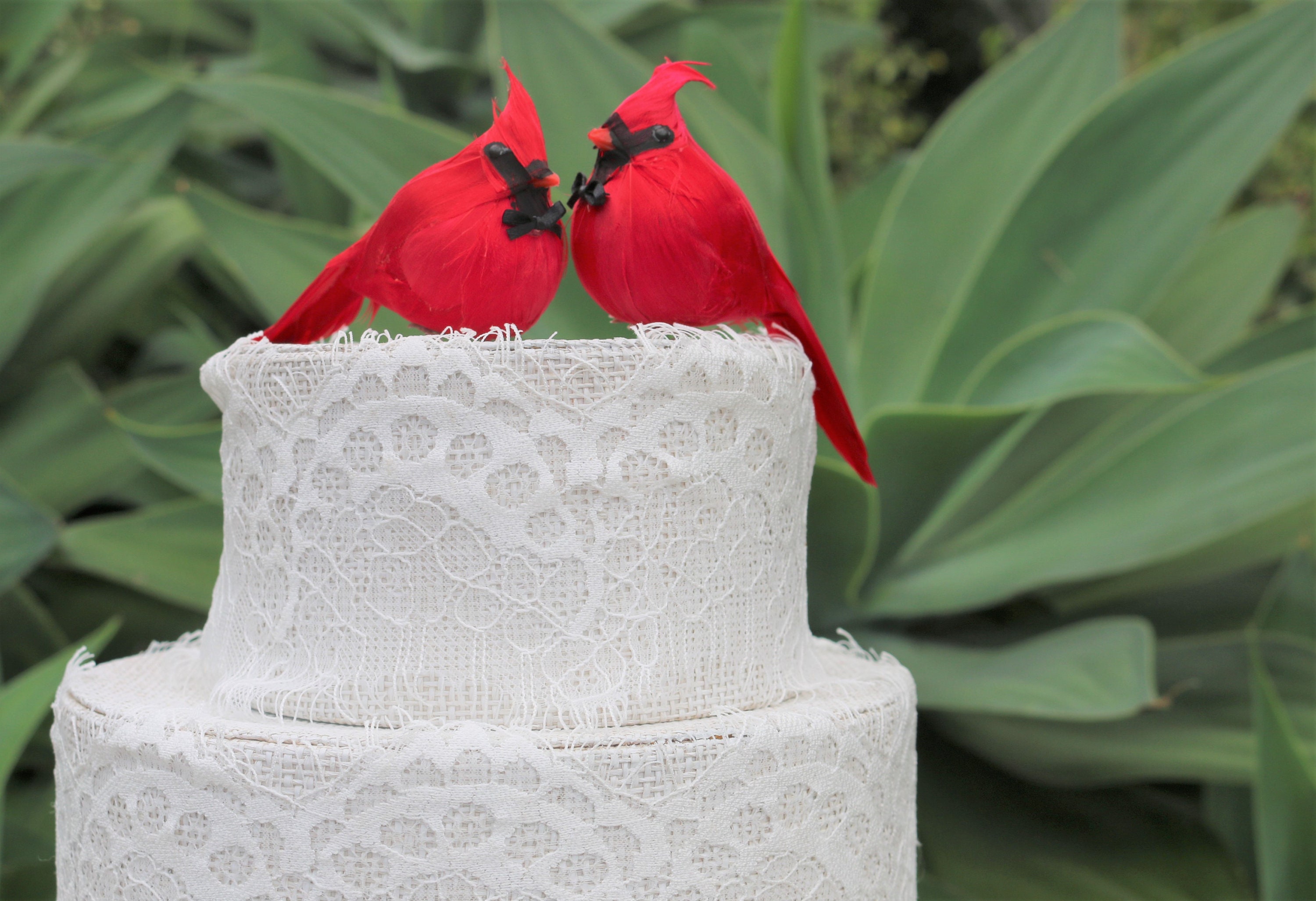 Country Cardinal Wedding Cake Topper: Woodland Groom & | Etsy