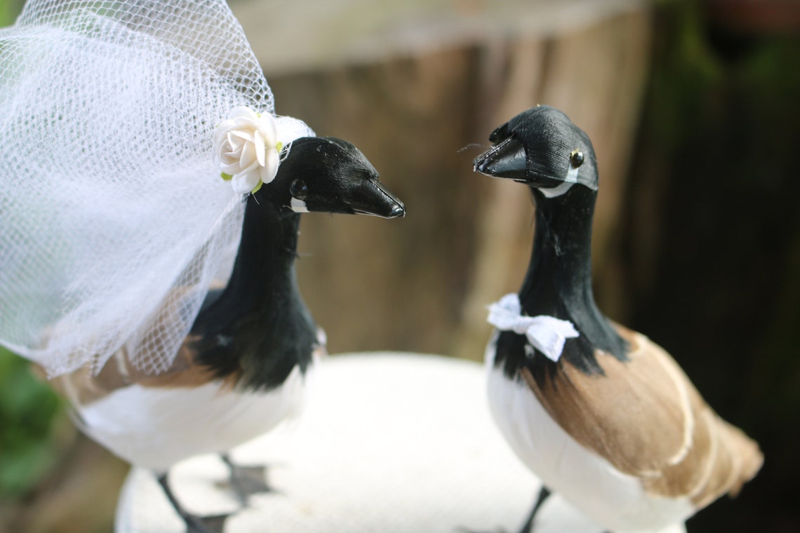 Canada Goose Cake Topper for Rustic Lake Cabin Wedding | Etsy