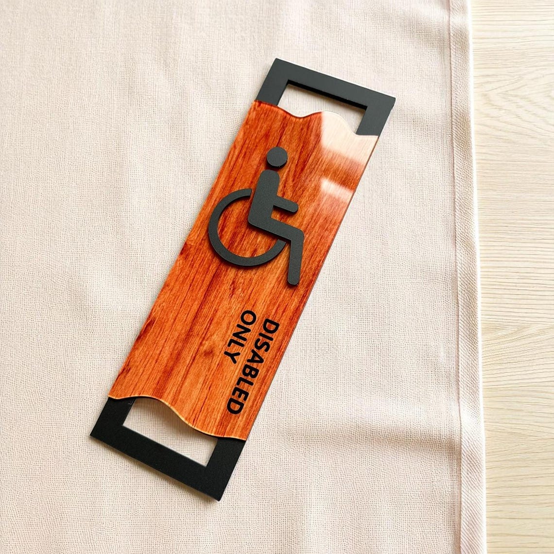 Modern Acrylic Toilet Sign, Restroom Door Sign, Minimalist Bathroom ...