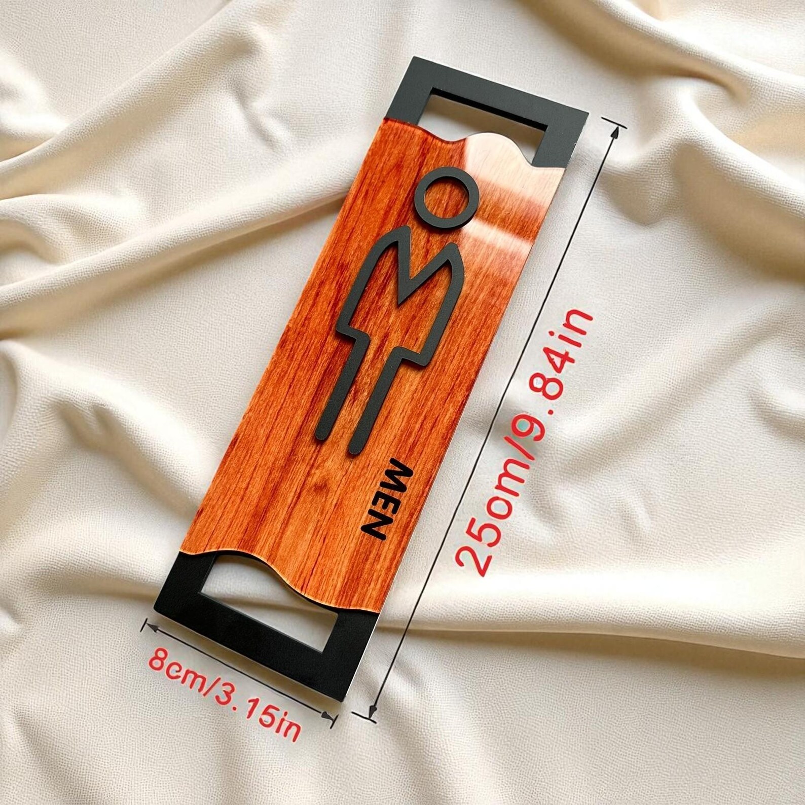 Modern Acrylic Toilet Sign, Restroom Door Sign, Minimalist Bathroom ...