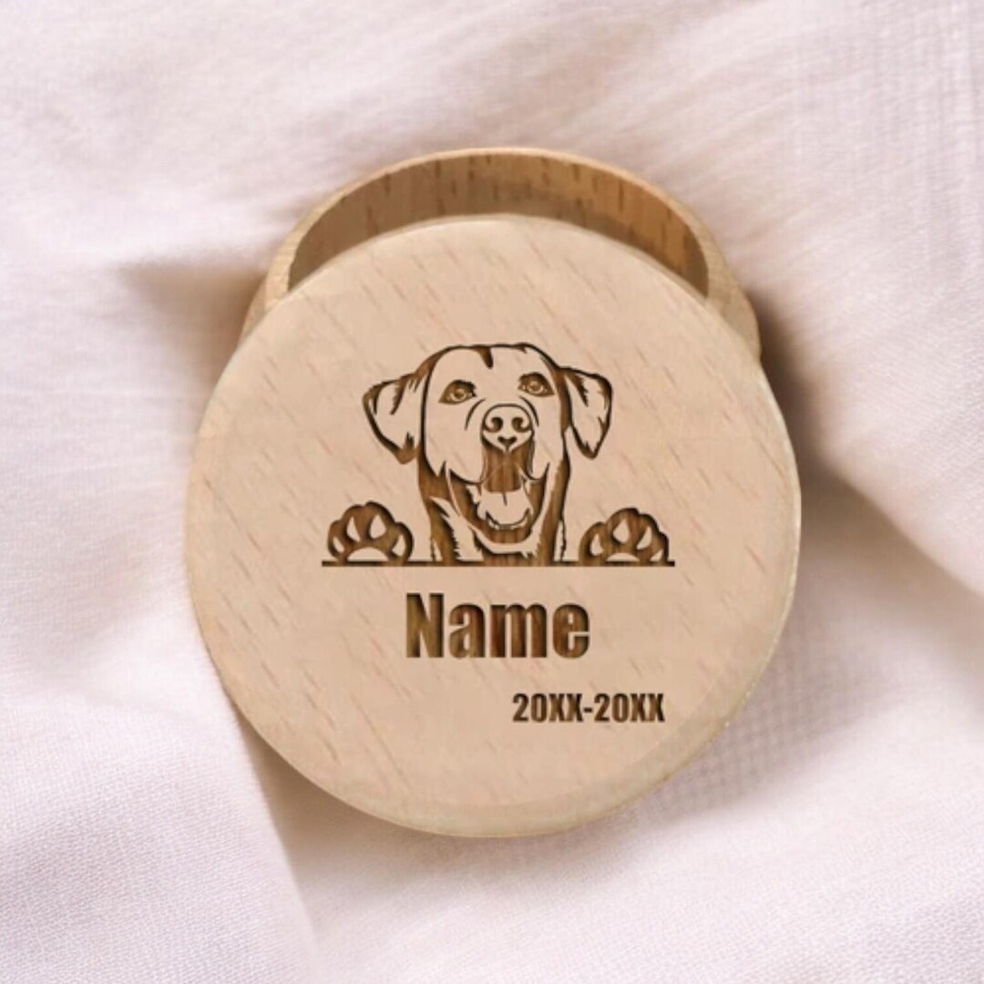 Dog Keepsake Box - Personalized Dog Memorial Gifts - Wooden Dog Hair ...