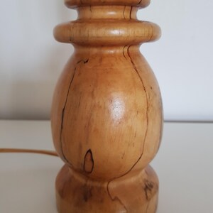 Birch Table Lamp Masur Birch Turned Carved Wood Lamp Swedish Birch ...
