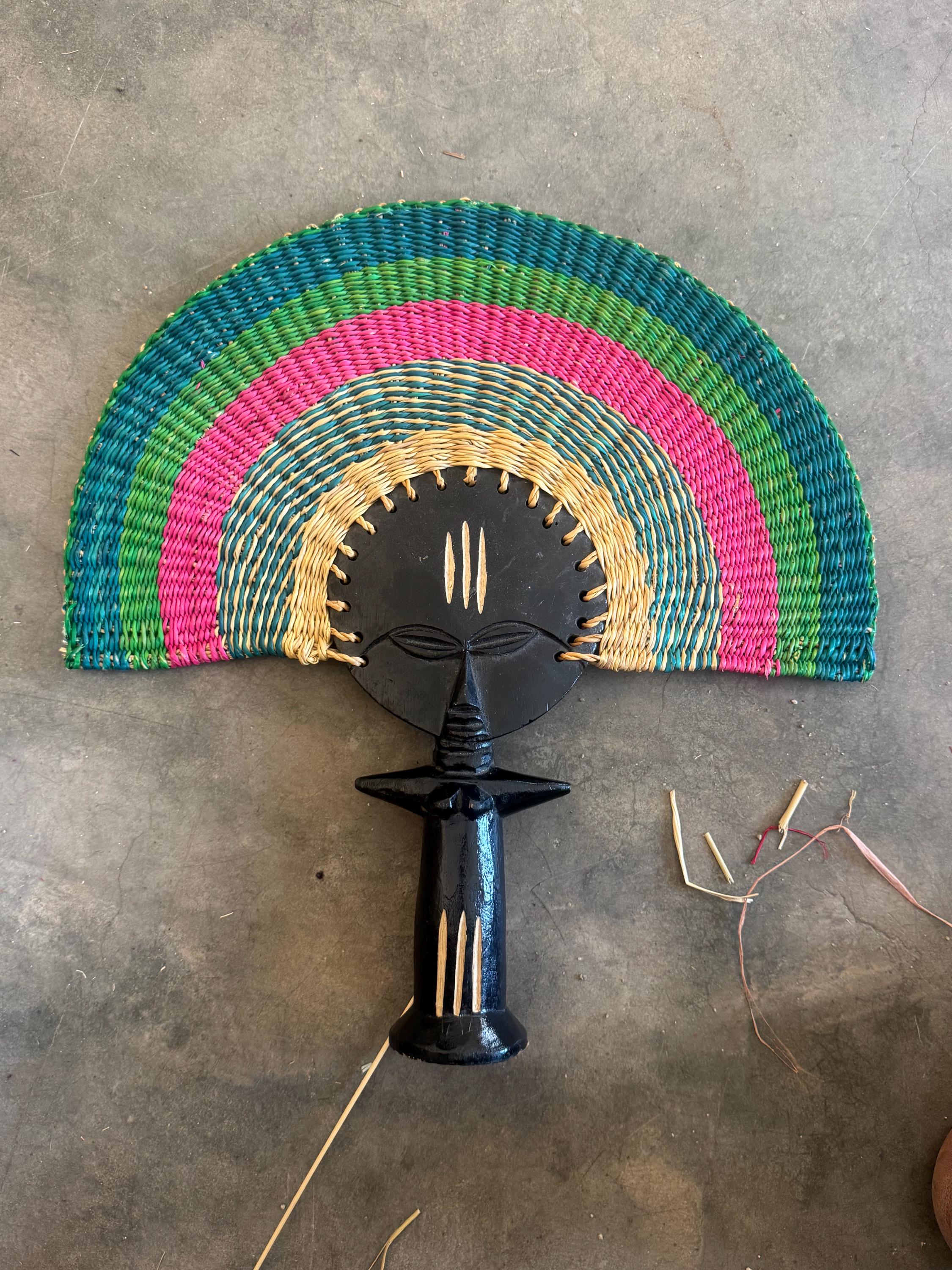 Straw Fans - Etsy