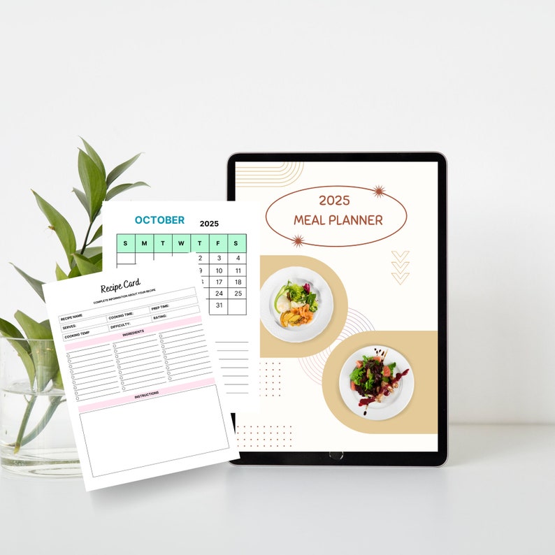 2025 Printable Meal Planner, Weekly Meal Planning Template, Food ...