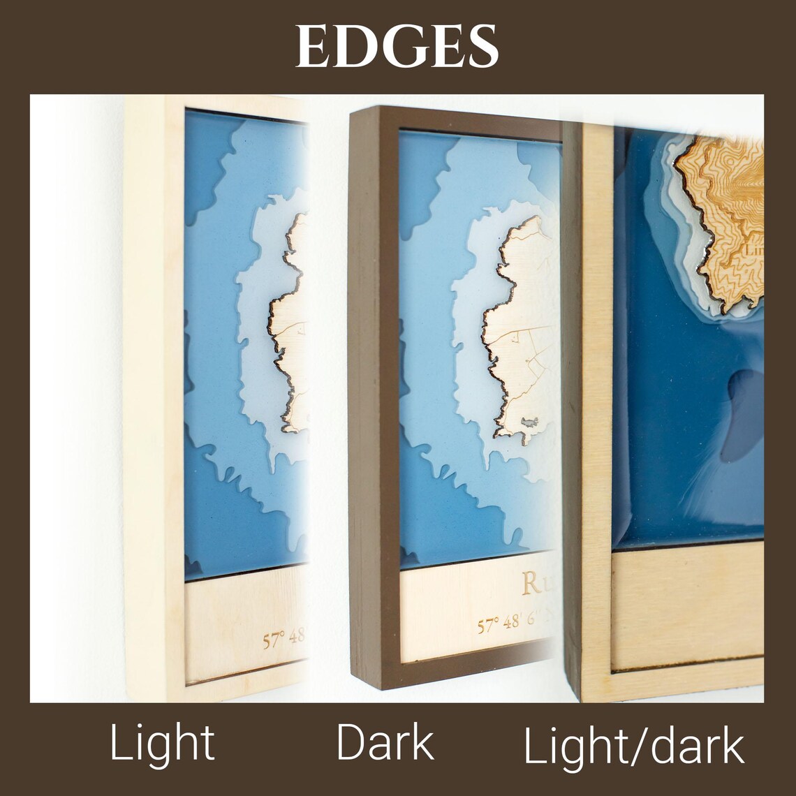 Custom Laser Cut Wood & Epoxy Map, Personalized Anniversary Gift - Etsy