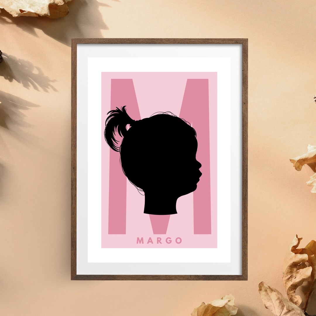 Custom Side Profile Silhouette Poster DIGITAL DOWNLOAD | SINGLE ...