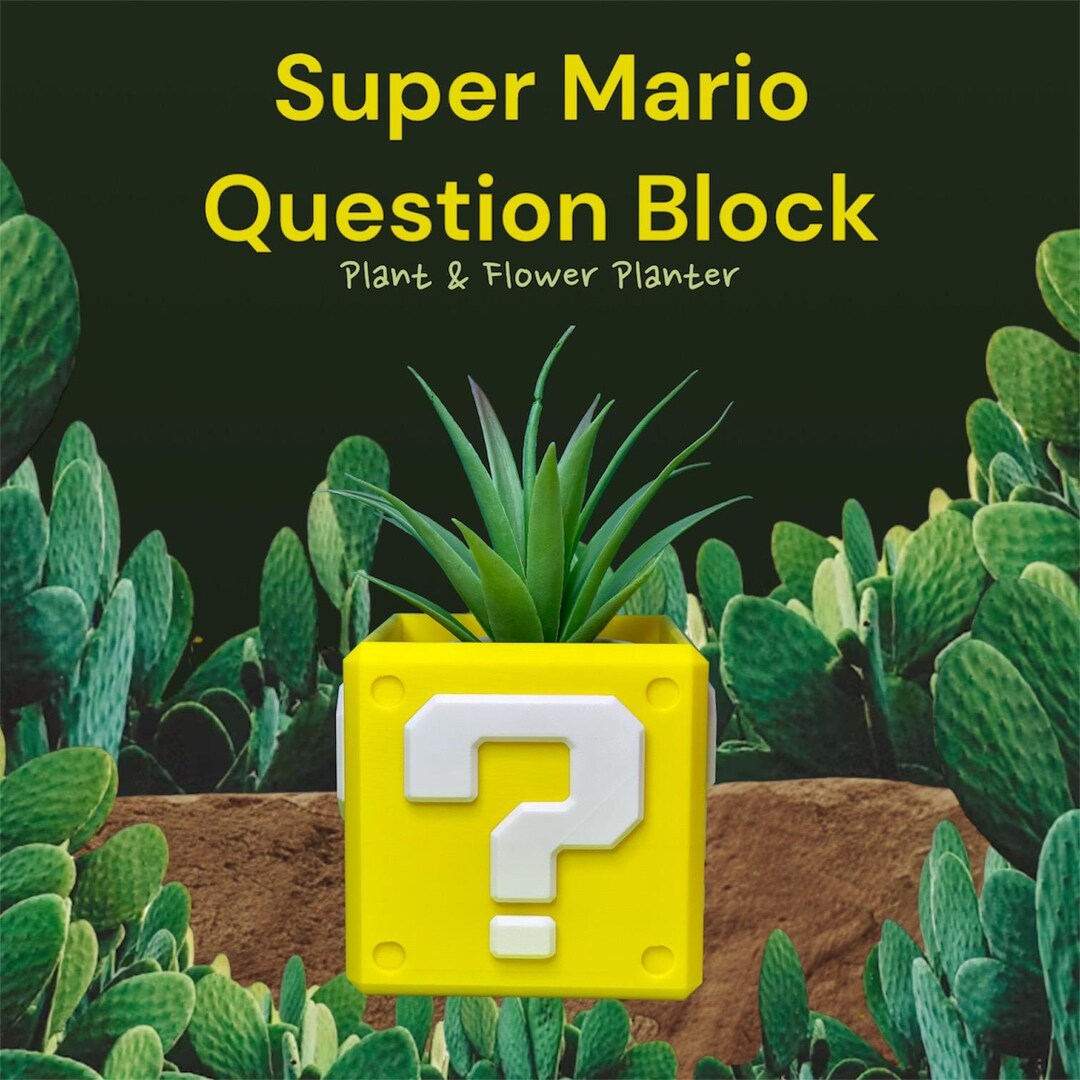 Super Mario - Retro Planters, Flower Pots | Office Decor | Home Decor ...