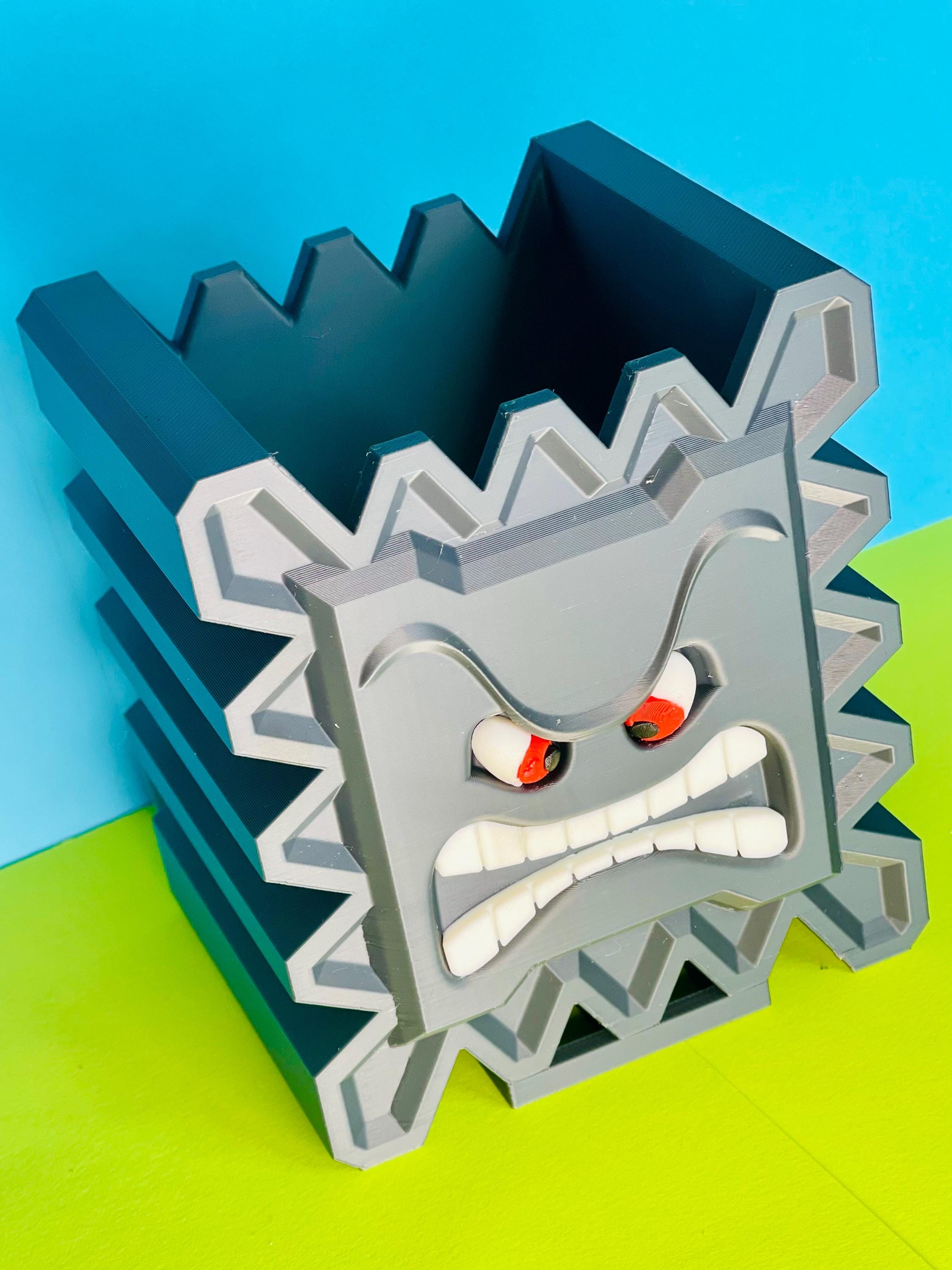 Super Mario Thwomp Retro Planters, Flower Pots Office Decor Home Decor ...