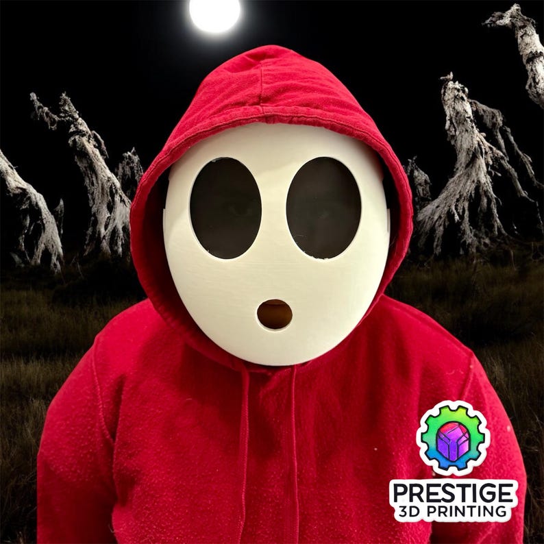 3D Printed Shy Guy Mask | PLA Cosplay Prop - Etsy