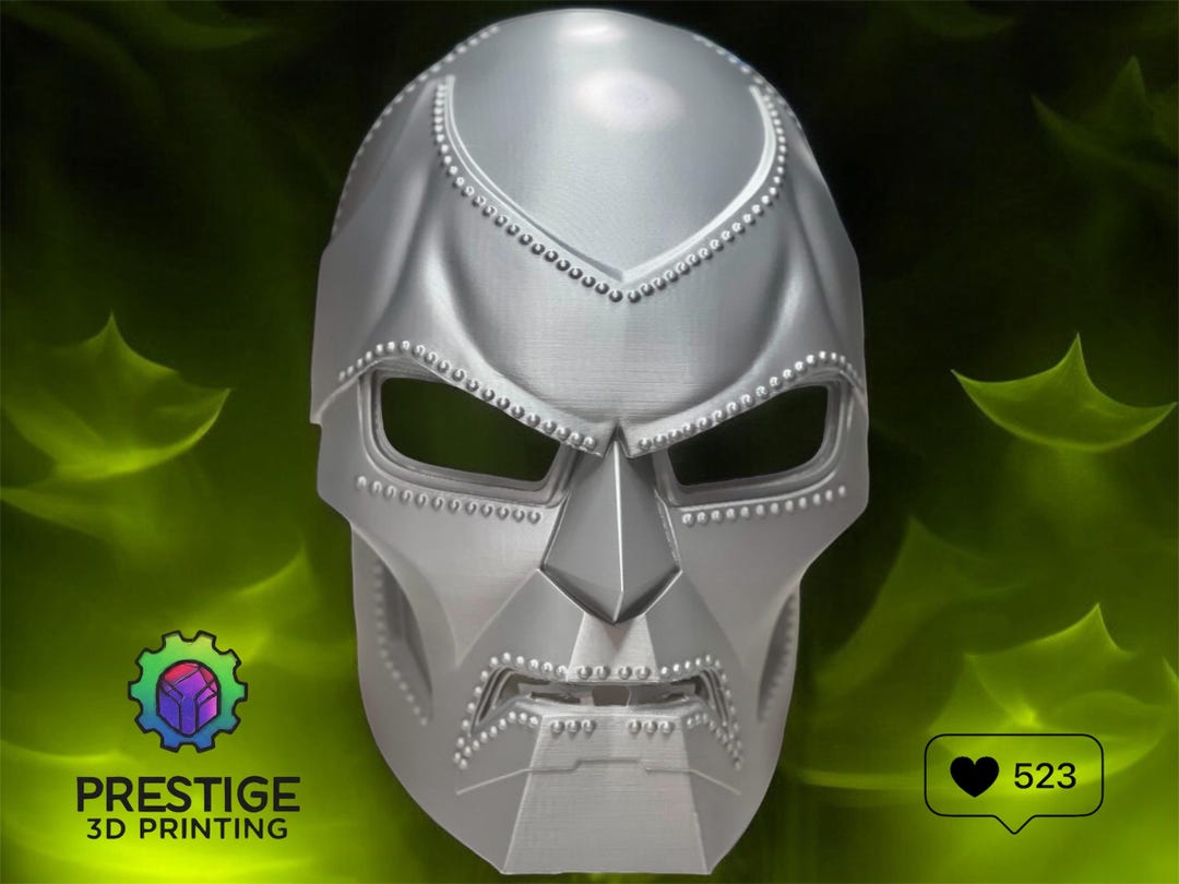 Dr. Doom Cosplay Mask, Robert Downey Jr. Inspired, Movie Replica - Etsy