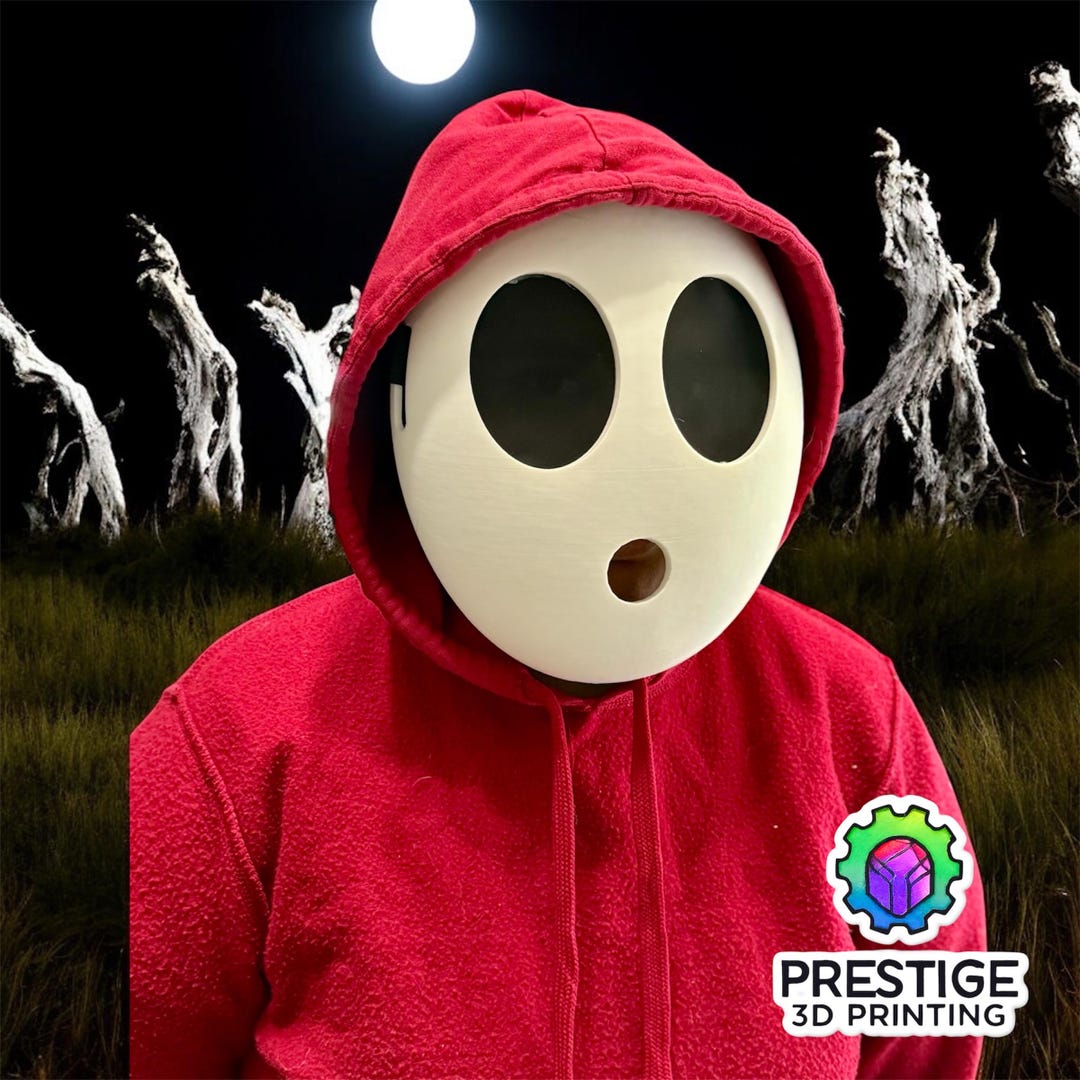 3D Printed Shy Guy Mask | PLA Cosplay Prop - Etsy