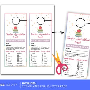 Teacher Appreciation Door Hanger, Teacher Appreciation Week Printable ...