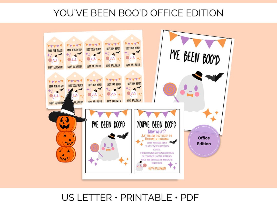 You've Been Booed Bundle, Boo Bundle, Booed Co-worker, Booing ...