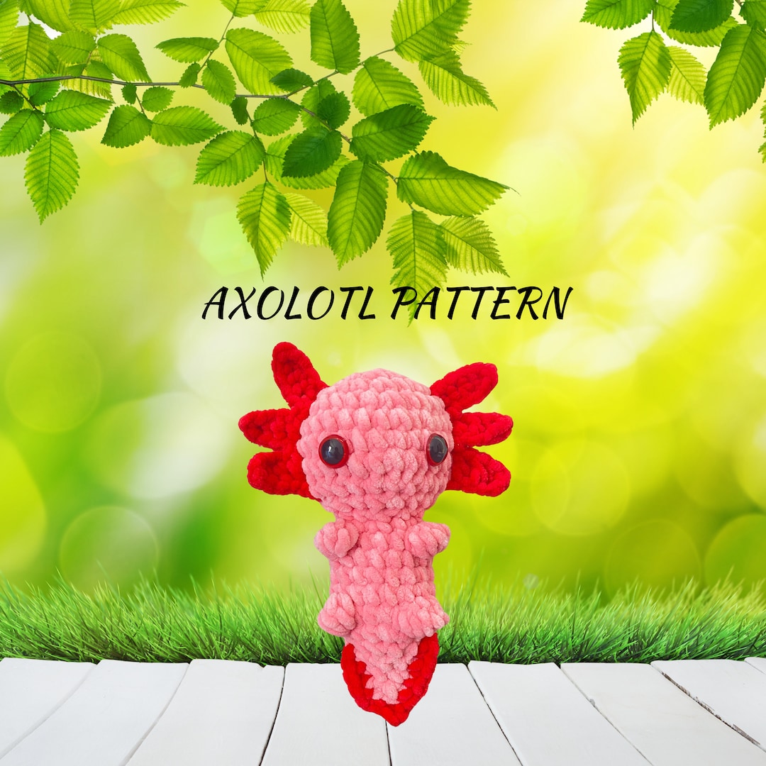 No Sew Axolotl Crochet Pattern, No Sew Amigurumi Crochet Patterns ...