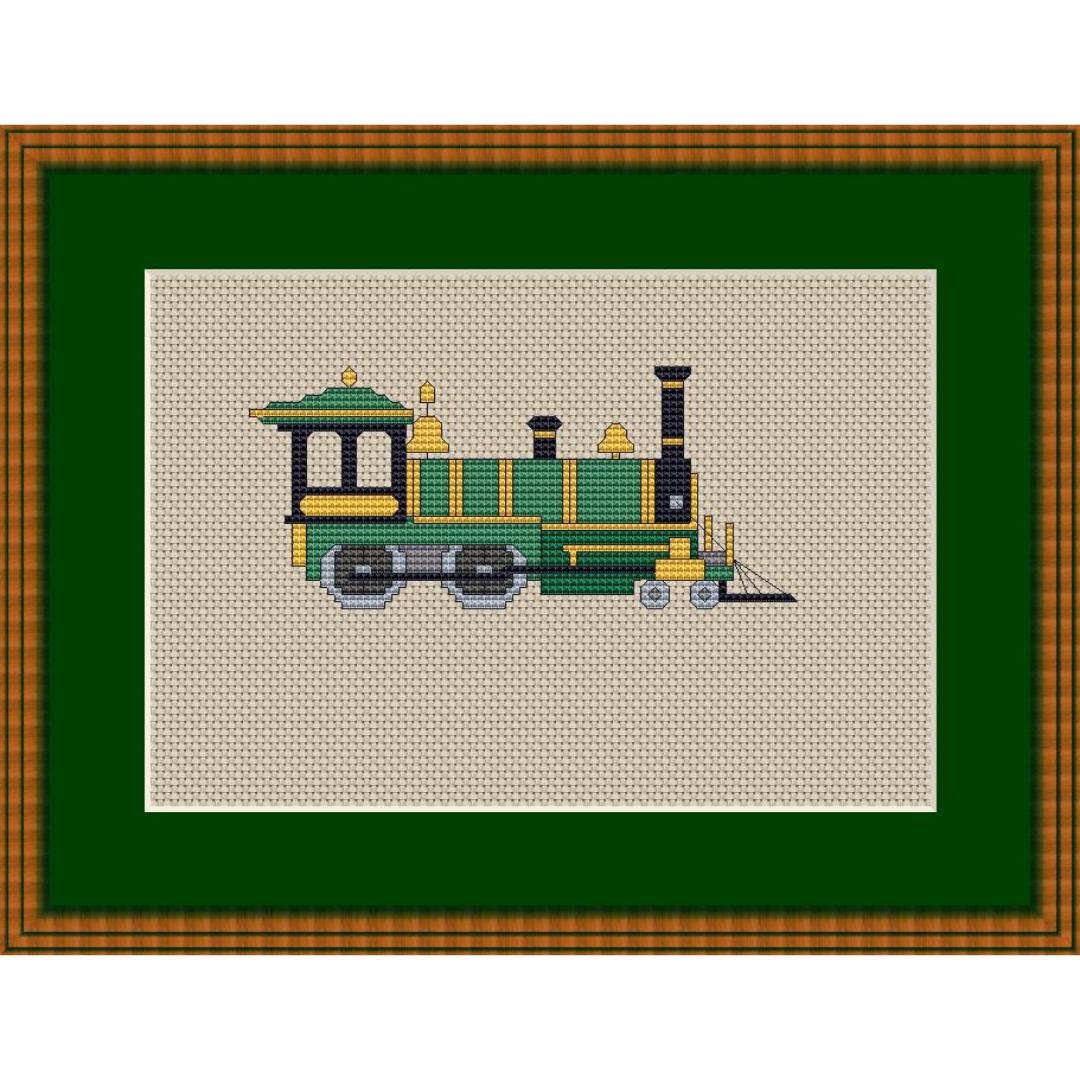 Train Cross Stitch Pattern , How to Make Mini Easy Train Cross Stitch ...
