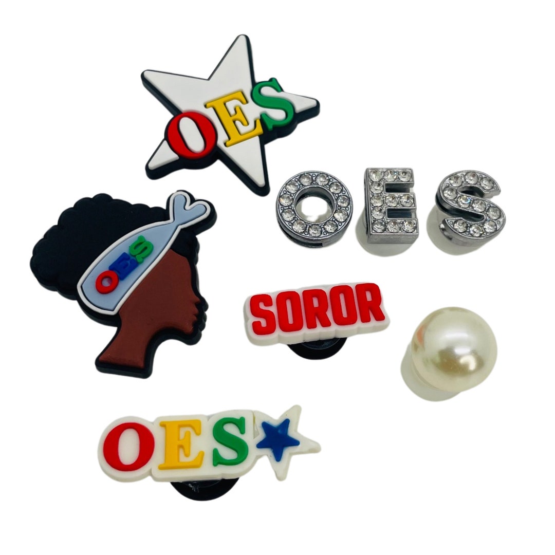 OES Sorority Soror Shoe Charms - Etsy