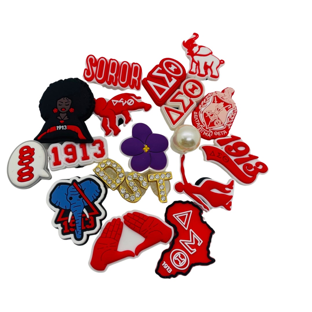 Delta DST Elephant Sorority Soror Shoe Charms - Etsy