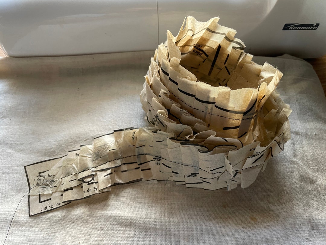 Handmade Dress Pattern Paper Ruffle Trim: Scrapbook Embellishment, Trim ...