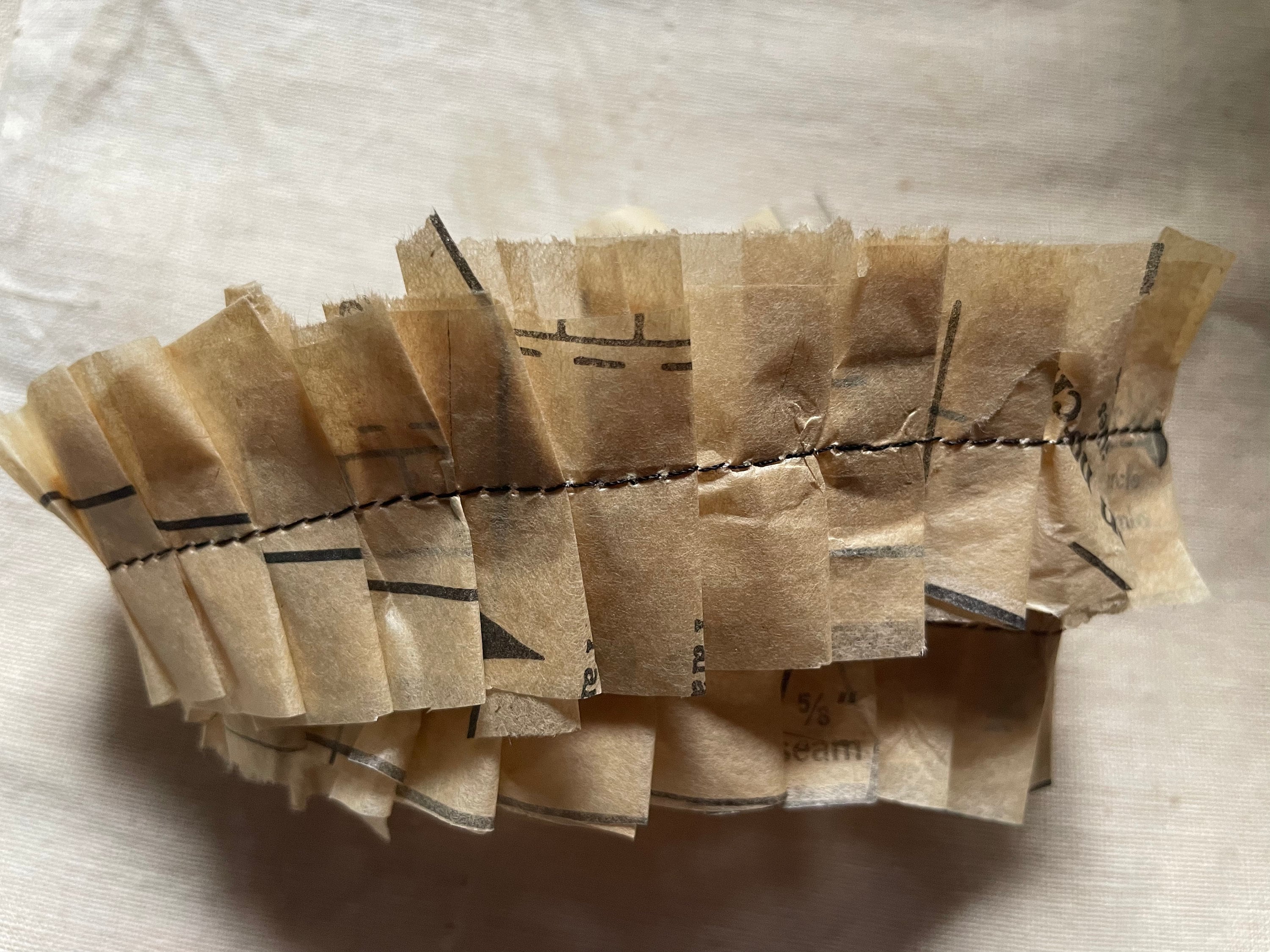 Handmade Dress Pattern Paper Ruffle Trim: Scrapbook Embellishment, Trim ...