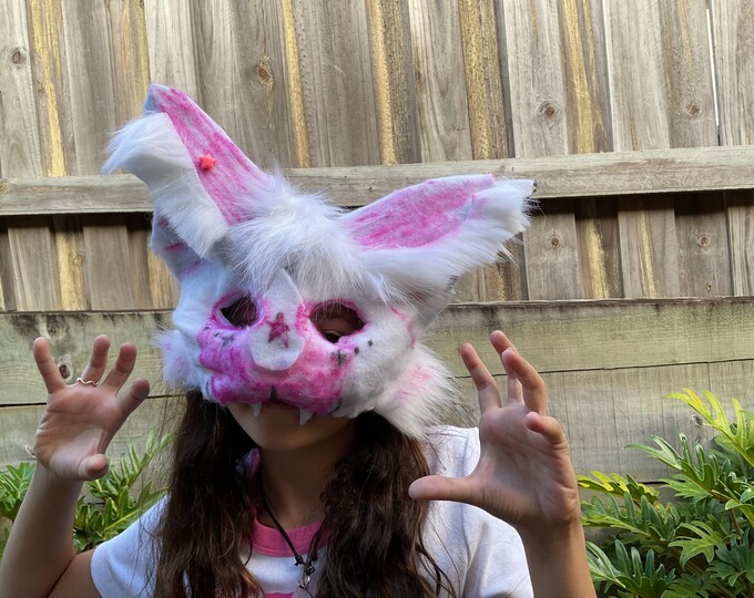 Albino Bat Therian Style Mask! - Etsy