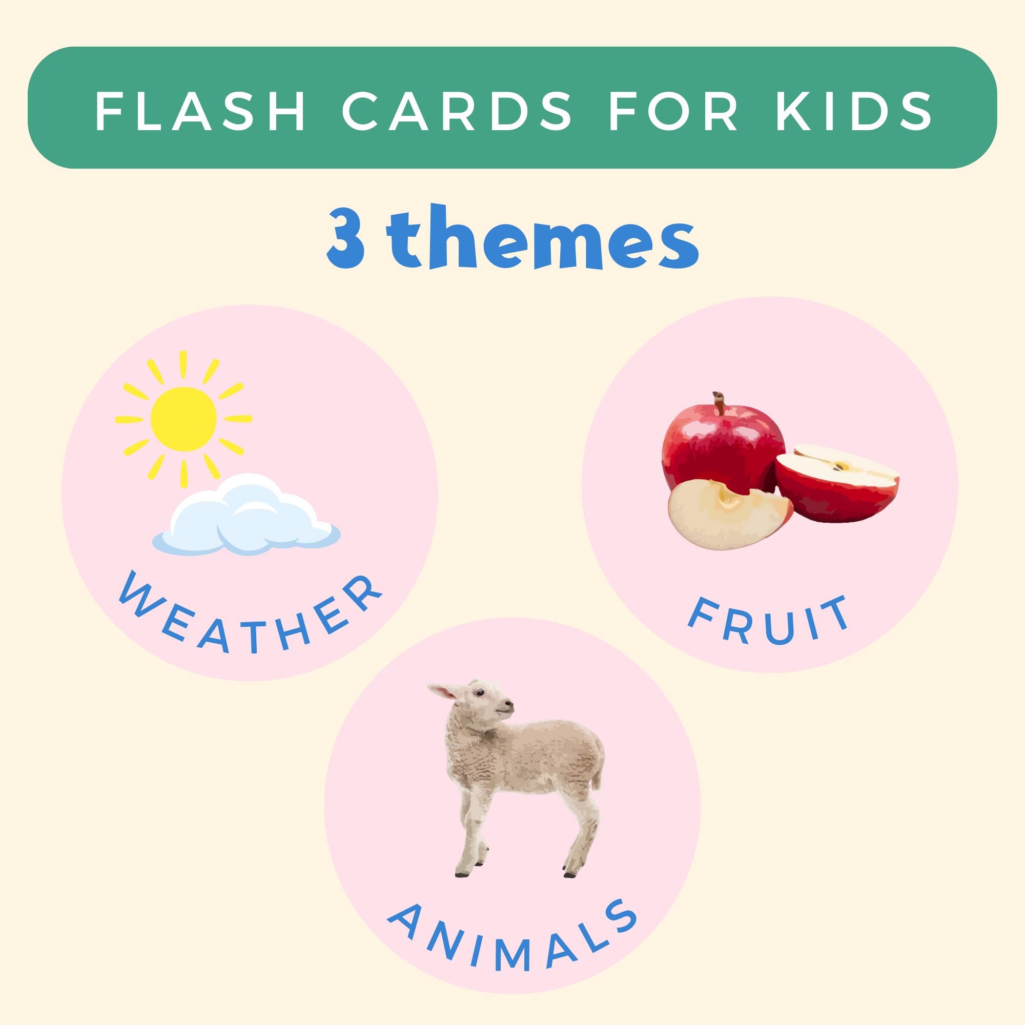 Flashcards for Kids, Printable Flash Cards, Flash Cards, Montessori ...