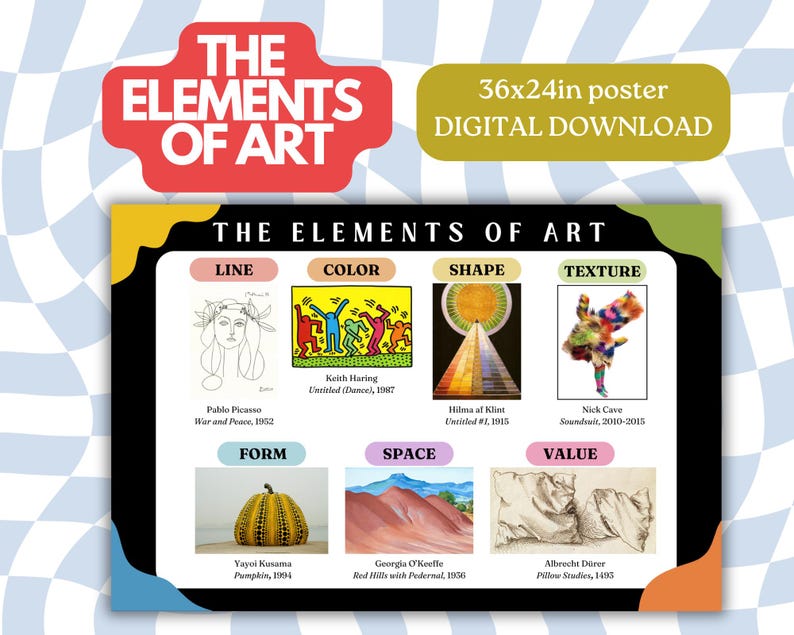 The Elements of Art Poster (digital Download) - Etsy