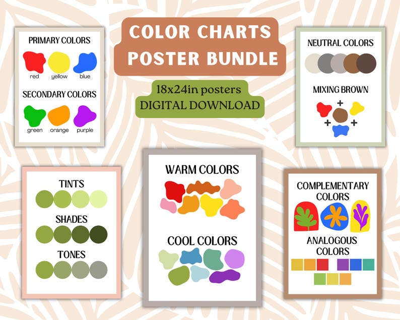 Color Theory Posters Bundle - Etsy