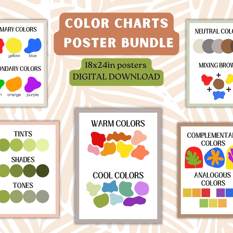 Warm Color Poster - Etsy