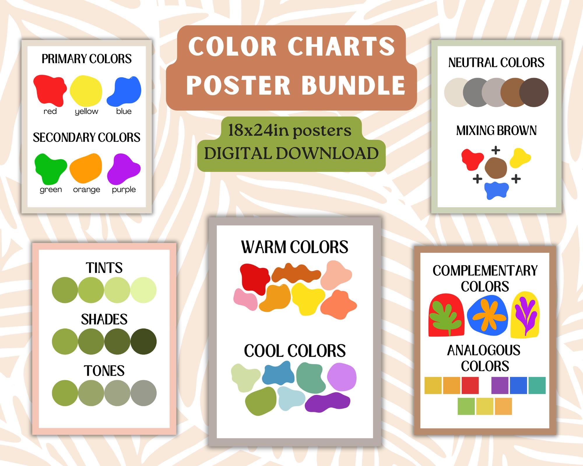 Color Theory Posters Bundle - Etsy