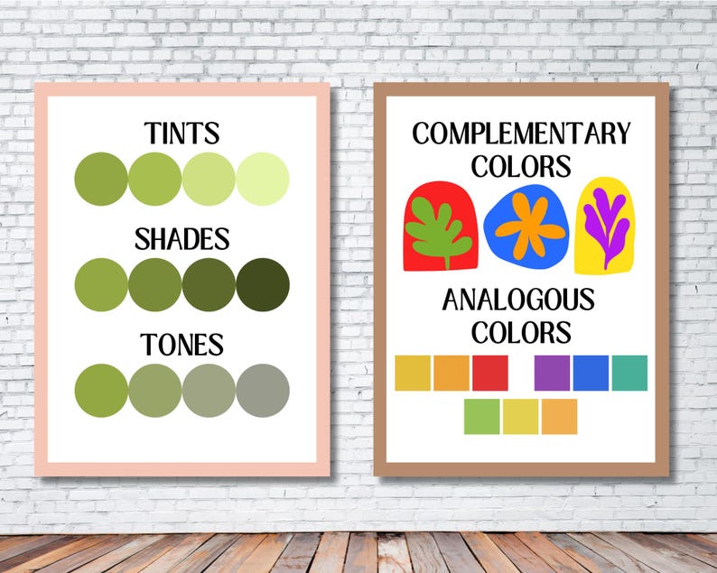 Color Theory Posters Bundle - Etsy