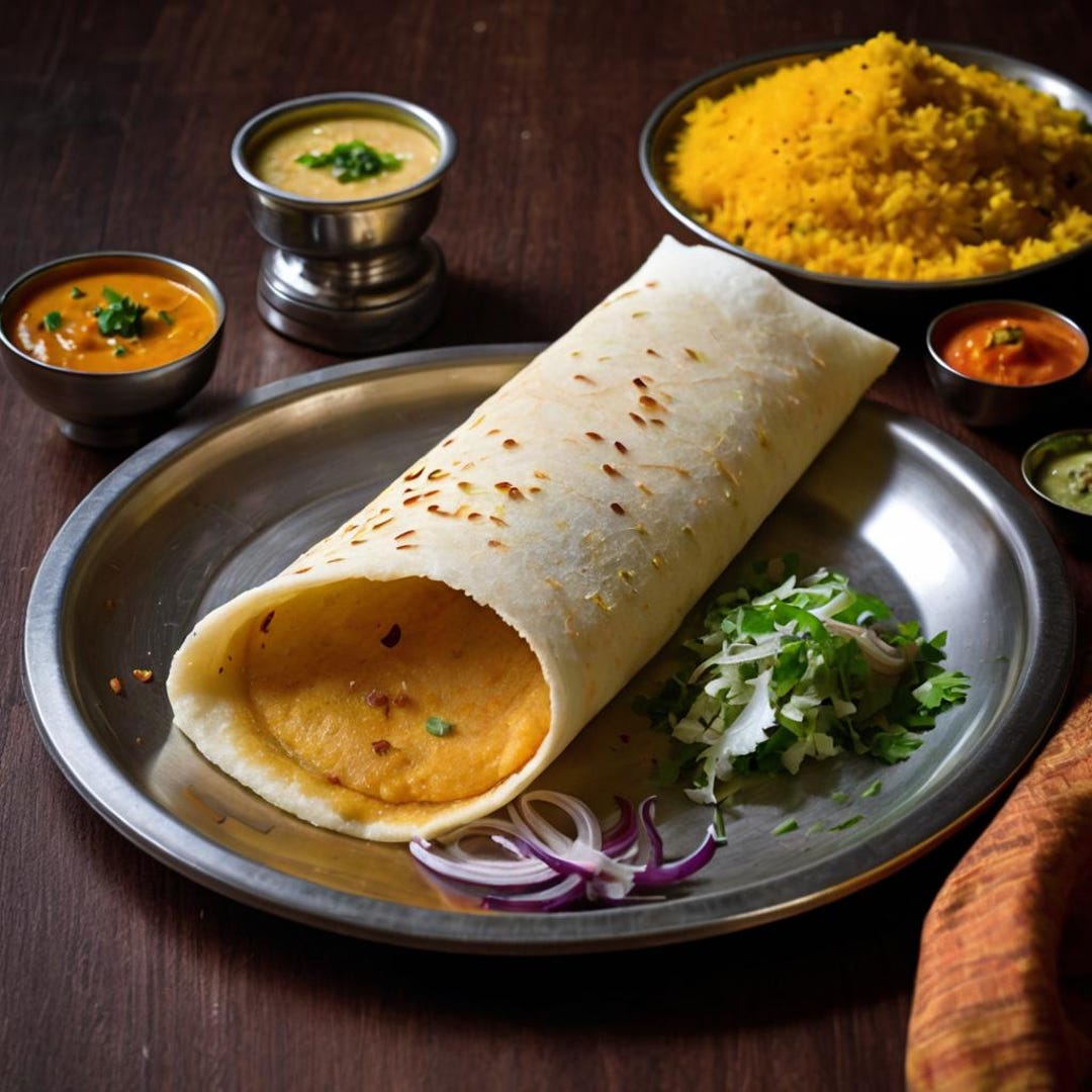 Authentic Indian Dosa With Spiced Potato Filling Recipe | Vegan ...