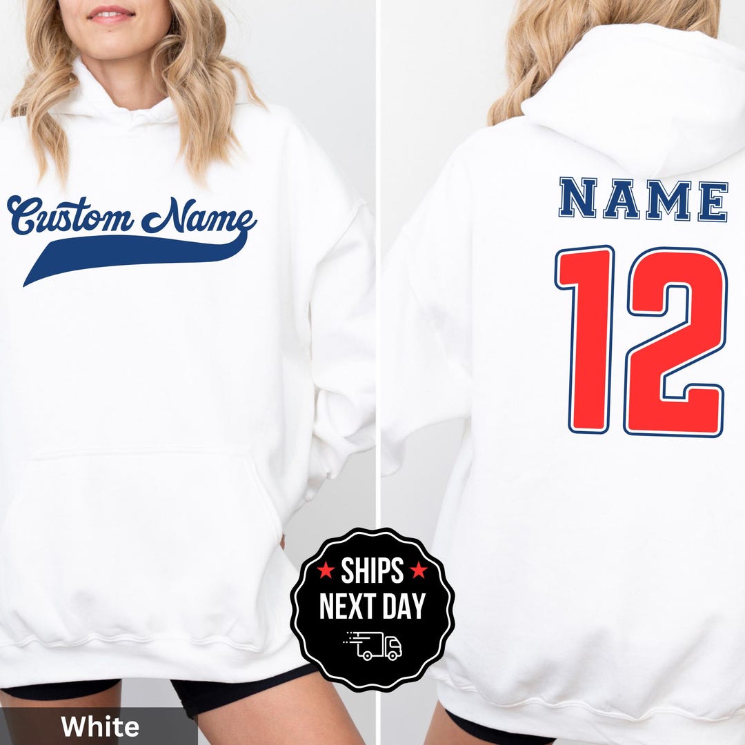 Custom Game Day Baseball Jersey Sweatshirt Hoodie, Sports Team Name ...