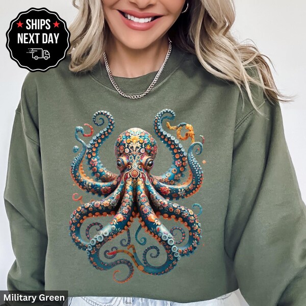 Octopus Sweater - Etsy