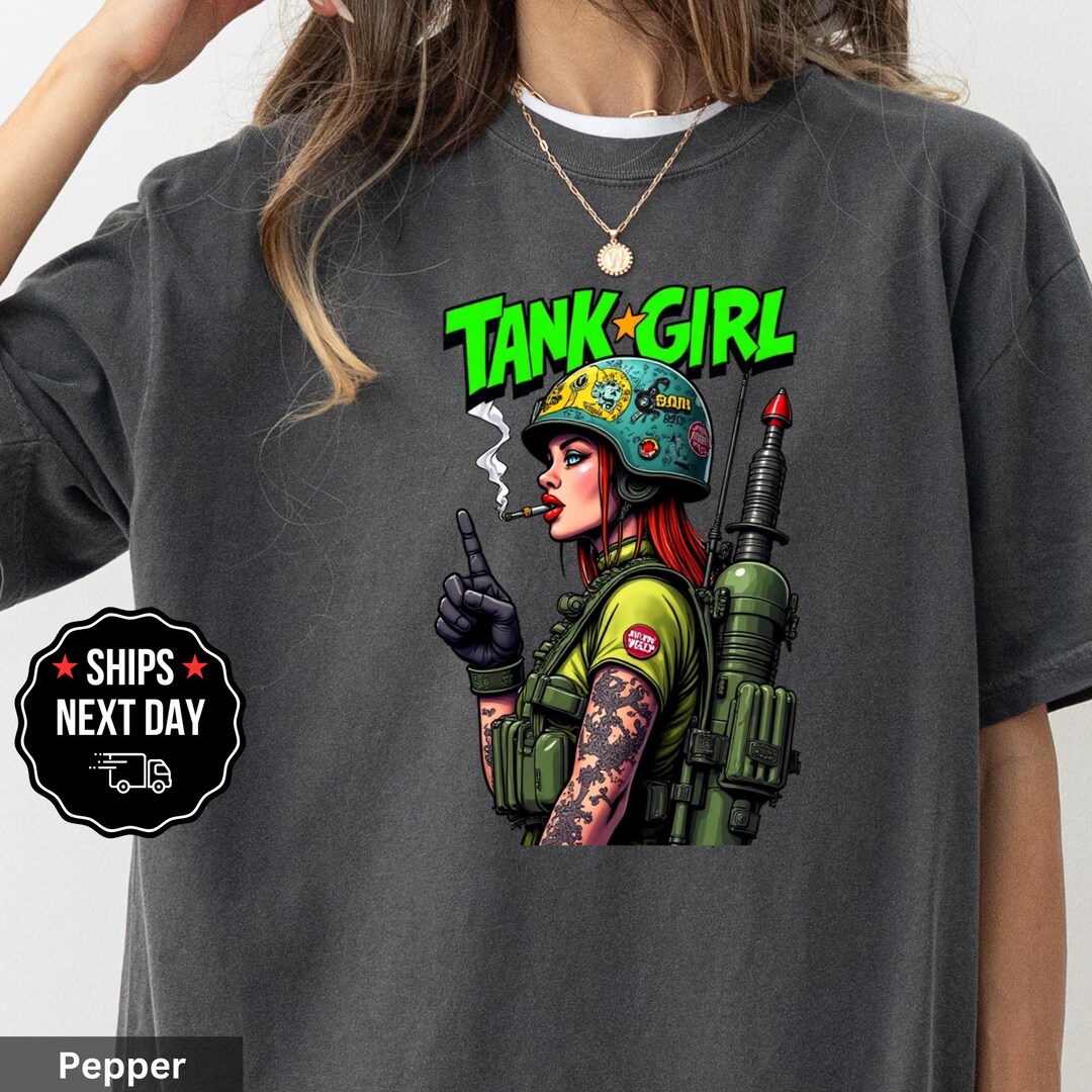 Tank Girl CDF Tee | Feminist Meme Shirt | Vintage Aesthetic | Cult ...