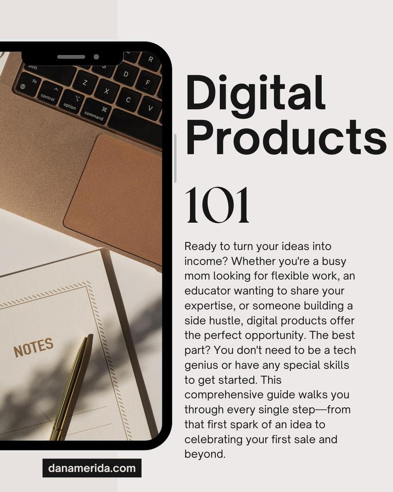 Digital Products 101 Guide: Create & Sell Online (pdf)/beginner’s Guide ...