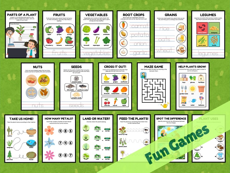 Complete Preschool Worksheets plants Theme Pre K Curriculum Toddler ...
