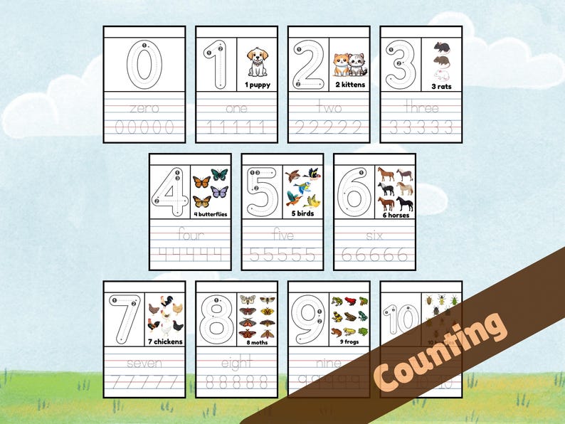 Complete Preschool Worksheets land Animals Theme Pre K Curriculum ...