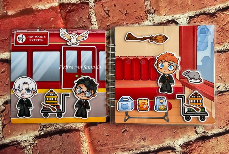 Little Wizard Book. Magic Book. Album Book With Velcro. Activity Book ...
