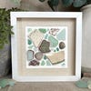 Ocean’s Heartbeat ~ Framed Sea Glass Art ~ Genuine Sea Glass, Sea ...