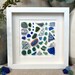 Ocean’s Heartbeat ~ Framed Sea Glass Art ~ Genuine Sea Glass, Sea ...