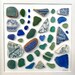 Ocean’s Heartbeat ~ Framed Sea Glass Art ~ Genuine Sea Glass, Sea ...