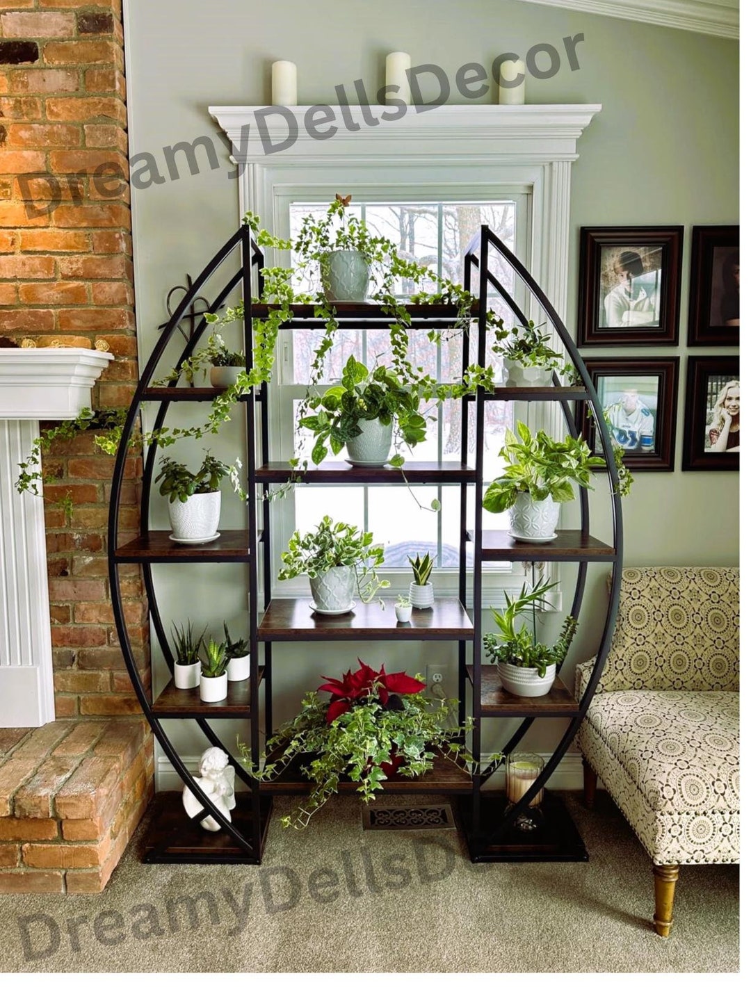 12 Tiers Engineered Wood Plant Stand Indoor Tall Plant Stand Modern ...