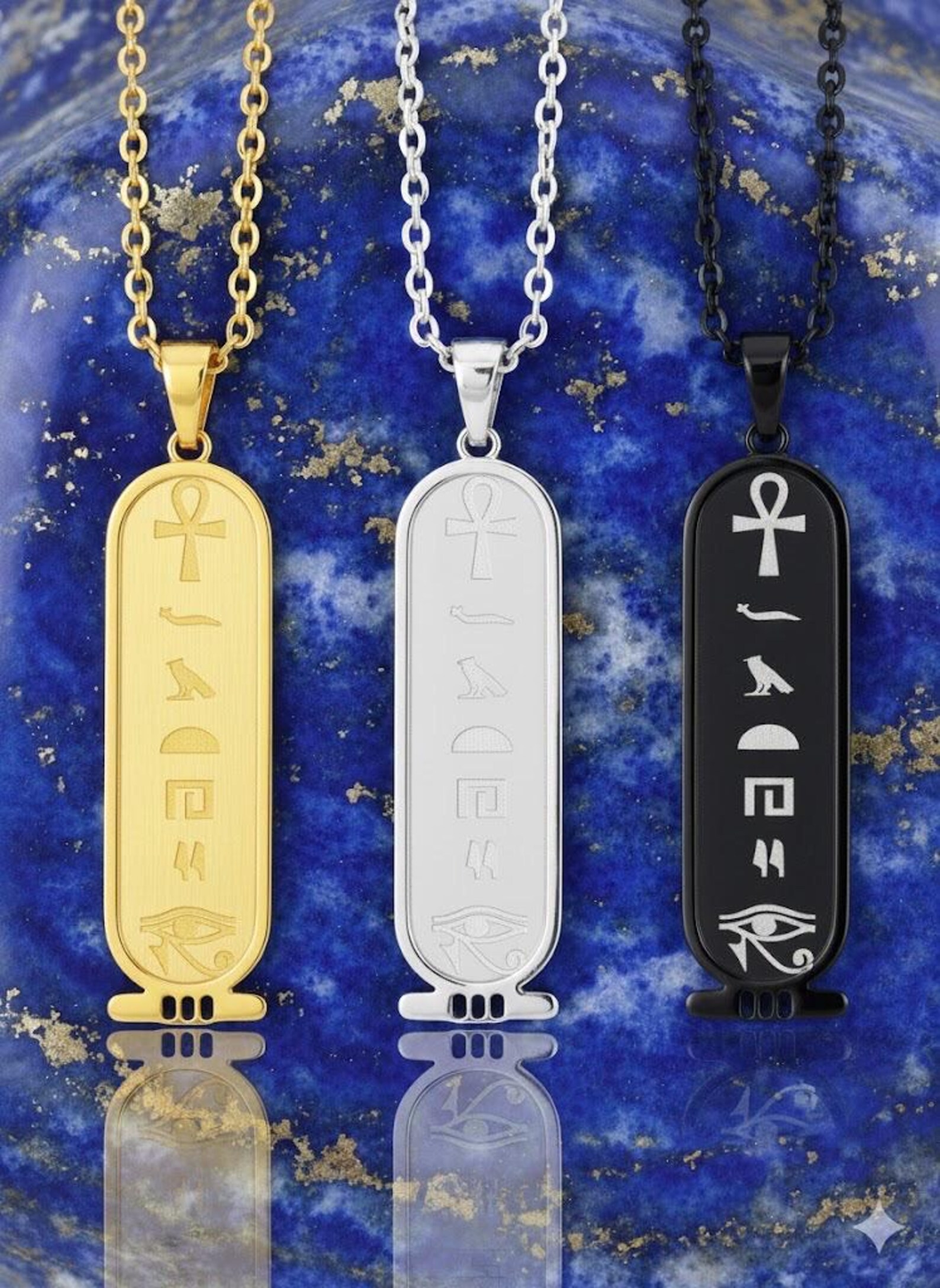 Personalized Ancient Egyptian Cartouche Pendant Necklace - A Royal ...