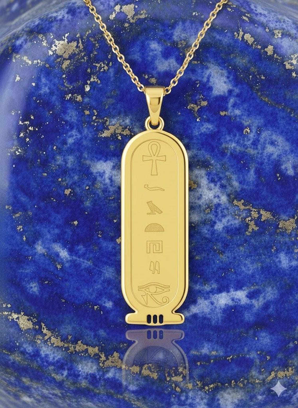 Personalized Ancient Egyptian Cartouche Pendant Necklace - A Royal ...