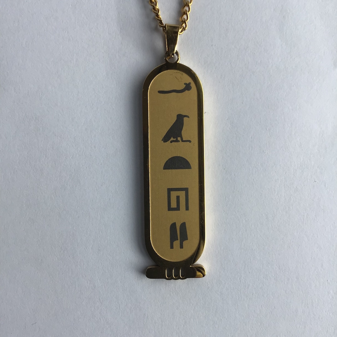 Personalized Ancient Egyptian Cartouche Pendant Necklace A Royal Touch ...