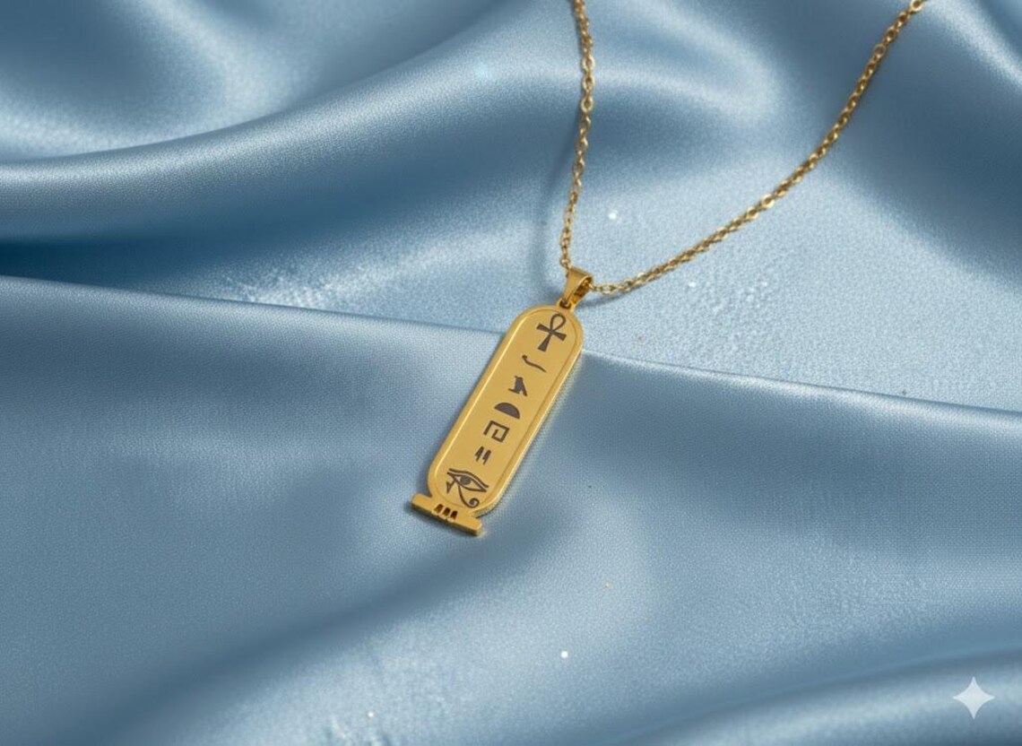 Personalized Ancient Egyptian Cartouche Pendant Necklace - A Royal ...