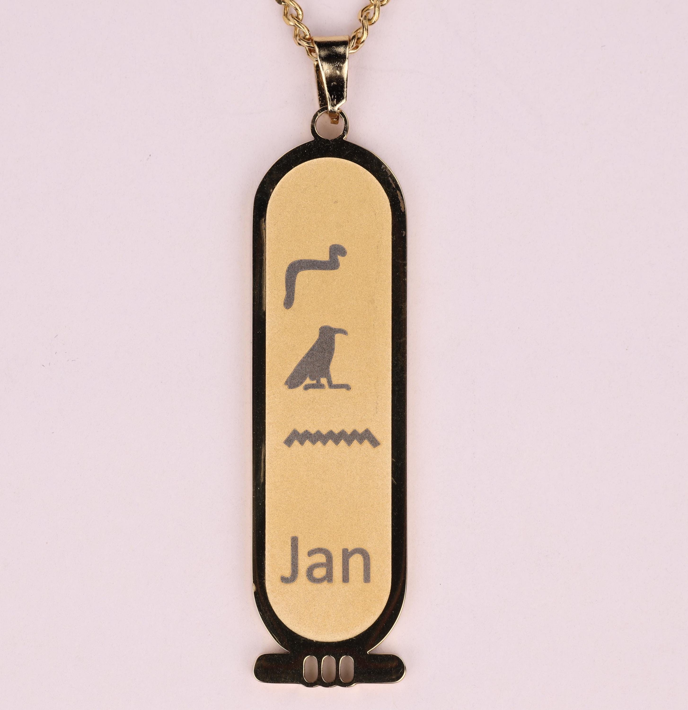 Personalized Ancient Egyptian Cartouche Pendant Necklace - A Royal ...