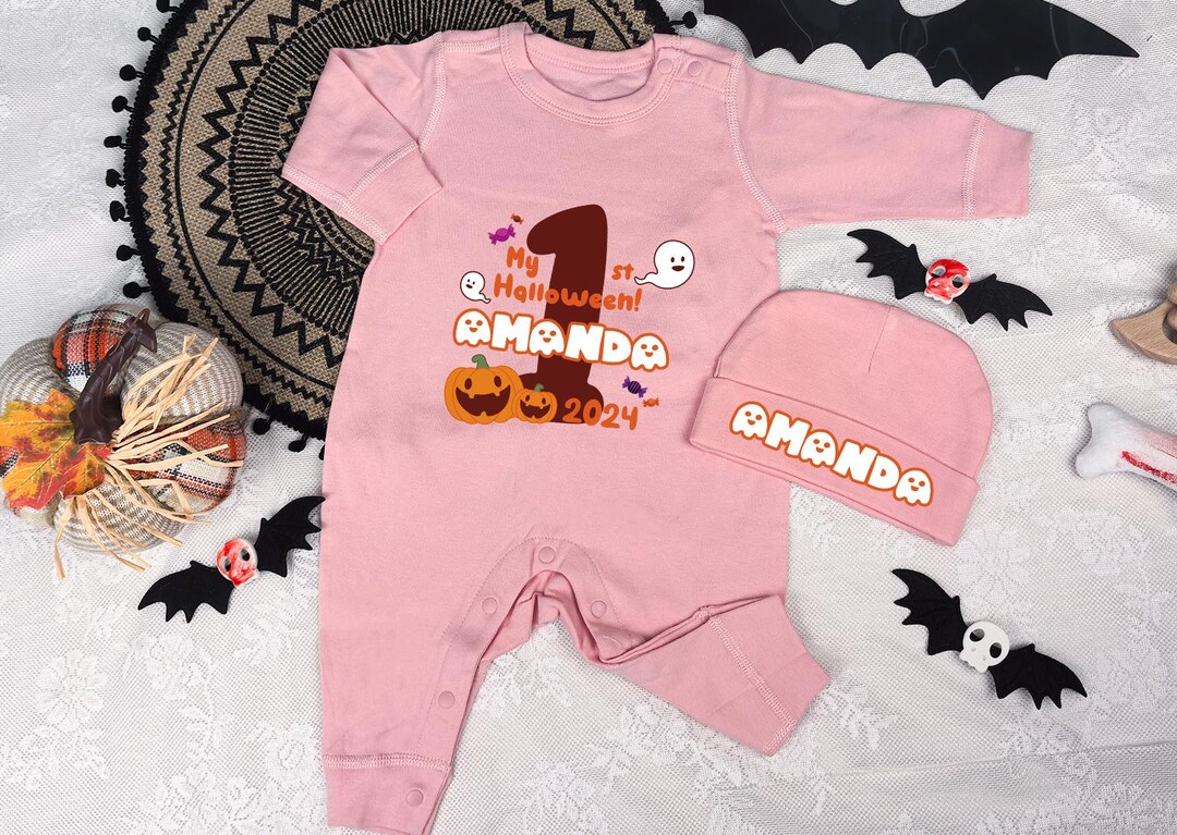 Halloween Baby Clothes,first Halloween Outfit,first Halloween Baby Bodysuit,personalized Name ...